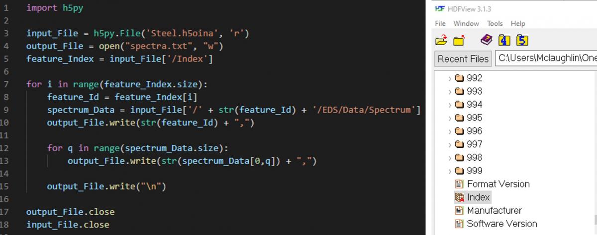 Taking Advantage of the H5OINA file format Using Python - Oxford ...