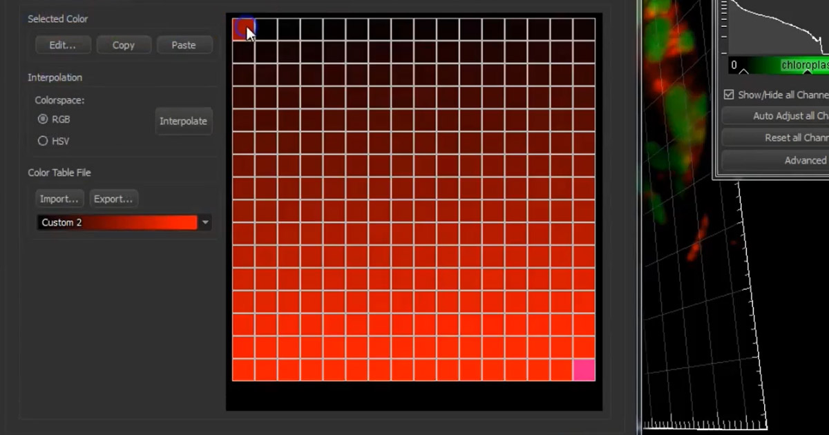 How do I create a custom color LUT (Lookup Table)- Oxford Instruments